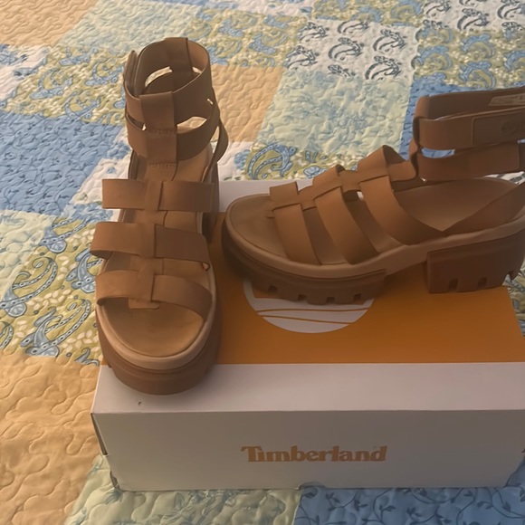 Timberland | Shoes | Timberland Sandals Wore Once Mint Condition In ...